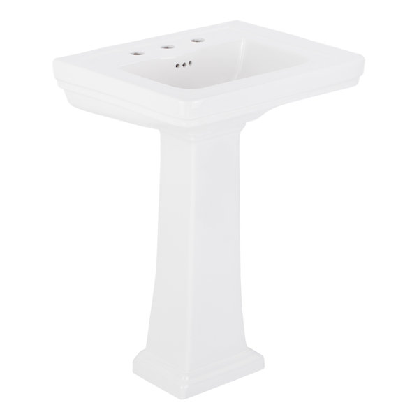 Signature Hardware Key WestPorcelain Pedestal Sink & Reviews | Perigold